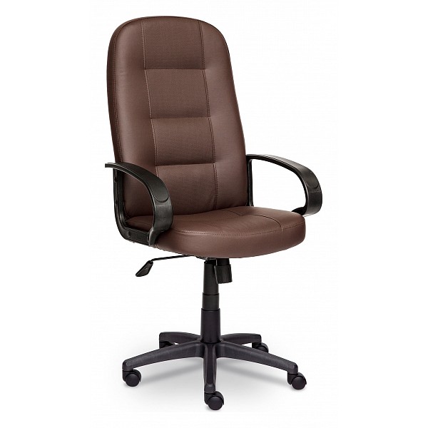 Кресло компьютерное офисное на колесиках Tetchair DEVON коричневый