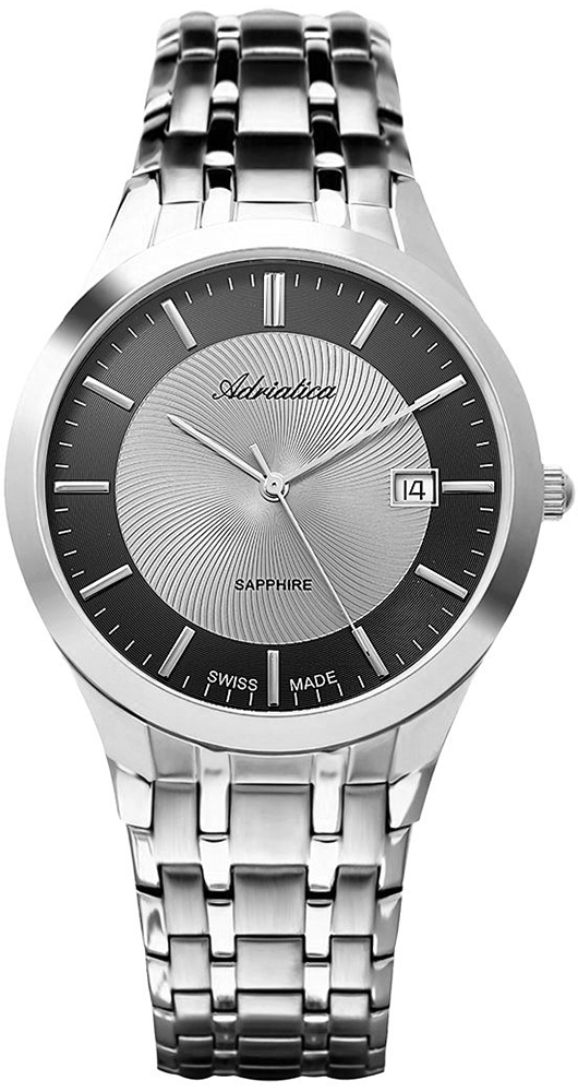 Наручные часы мужские Adriatica A1236.5117Q2 серебристые