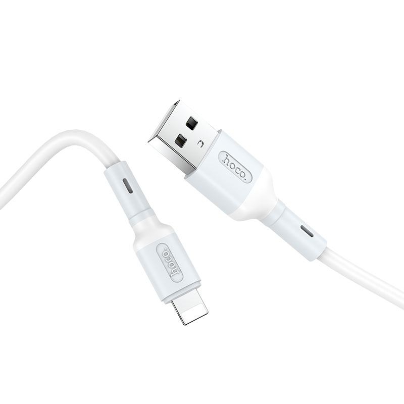Дата-кабель Hoco X65 USB - Lightning 8-pin TPE, 2.4A,  1 м, White