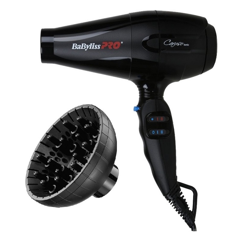 Фен BaByliss Pro BAB6510IRE 2400 Вт черный + диффузор BABD11E