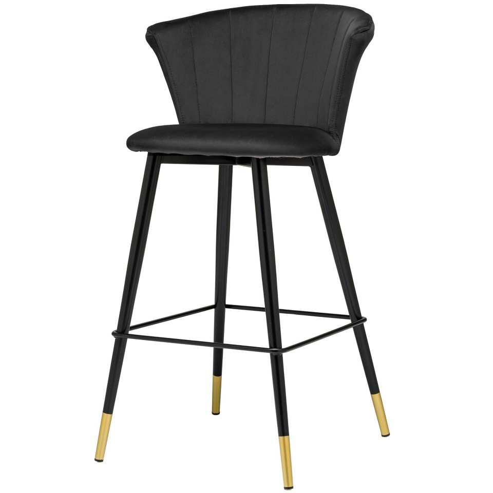 Барный стул StoreForHome Marlon BY-18-BLACK, черный