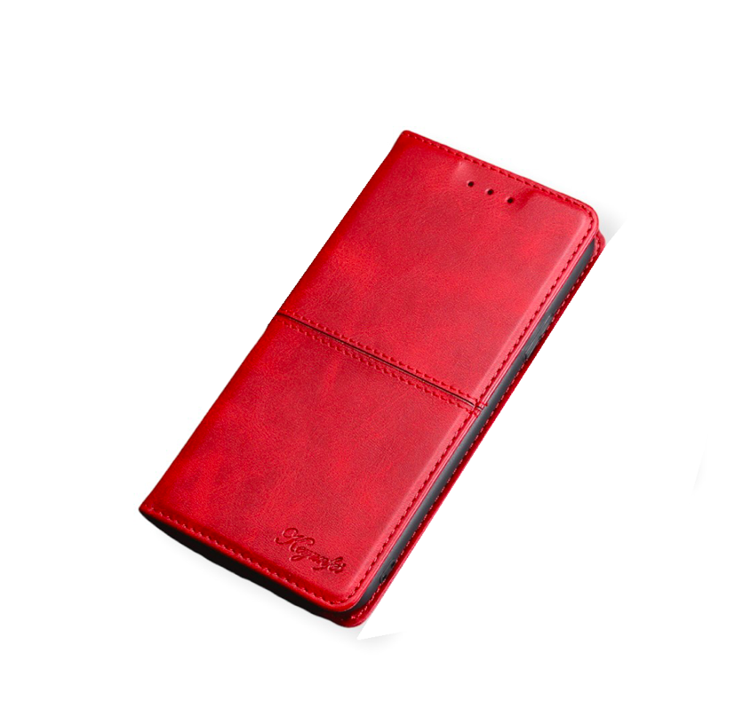Чехол MyPads для Xiaomi Mi 6 красный с магнитной крышкой