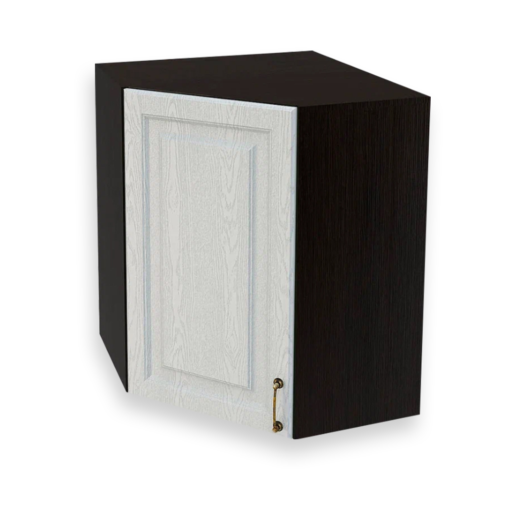 Шкаф кухонный навесной, Сурская мебель, Ницца угловой, 591523, венге/дуб серый