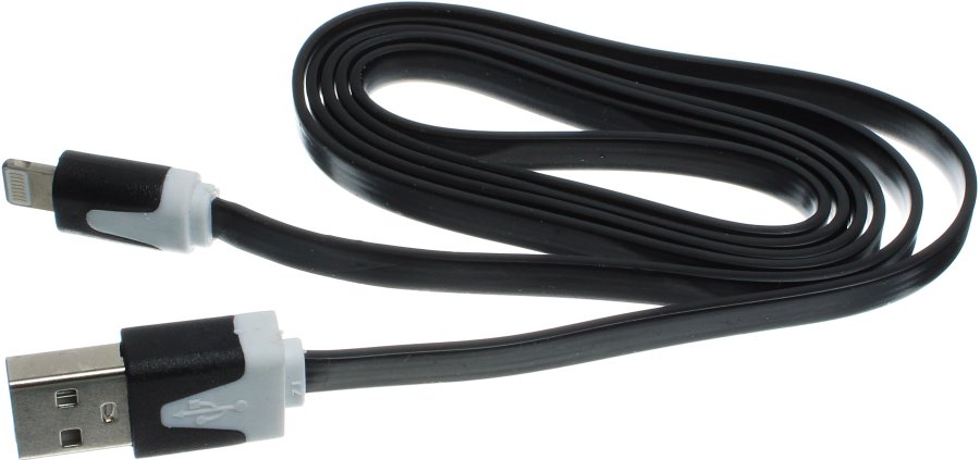 Дата-кабель Radiosfera USB - Lightning 1 м, черный