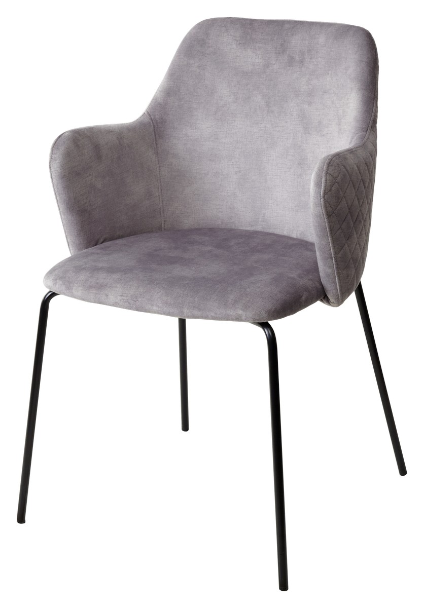 Комплект стульев 2 шт. М-Сити AMARETTO, античный светло-серый/черный