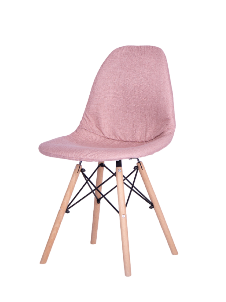 Чехол LuxAlto на стул со спинкой Eames, Aspen, Giardino, Розовый, 2 шт. (11612)