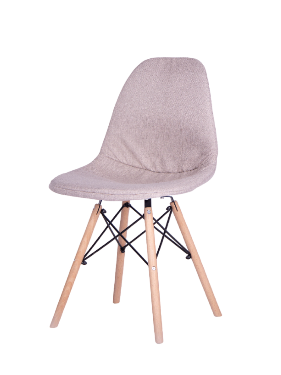Чехол LuxAlto на стул со спинкой Eames, Aspen, Giardino, Жемчужный, 1 шт. (11591)