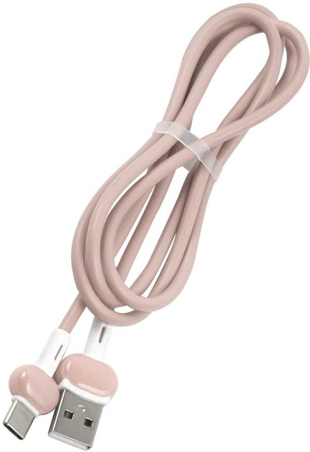Кабель REDLINE Candy, USB Type-C (m), USB A (m), 1м, розовый [ут000021996]
