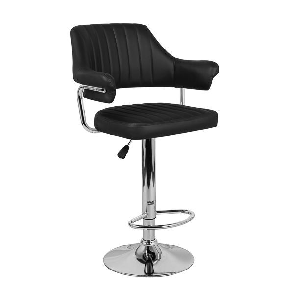 Барный стул Империя стульев Касл WX-2916 black, хром/черный