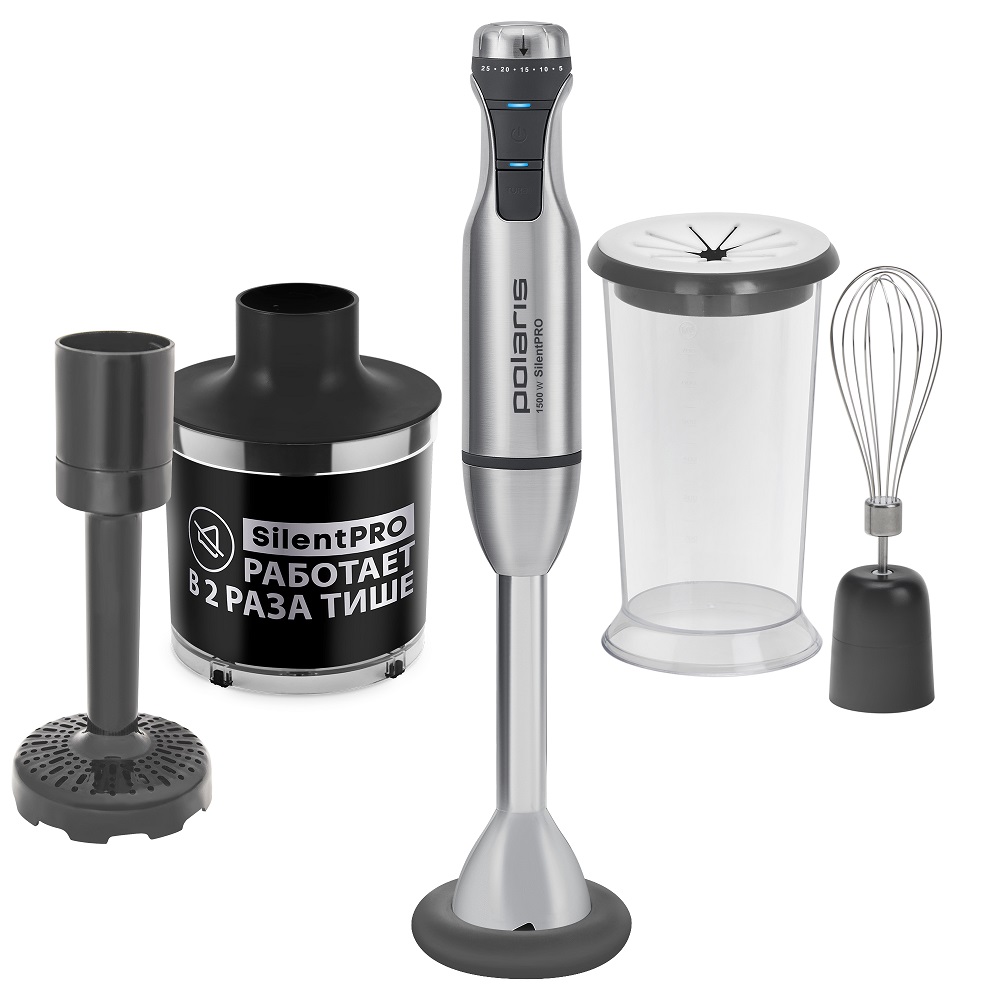 Погружной блендер Polaris PHB 1583L Silent Silver