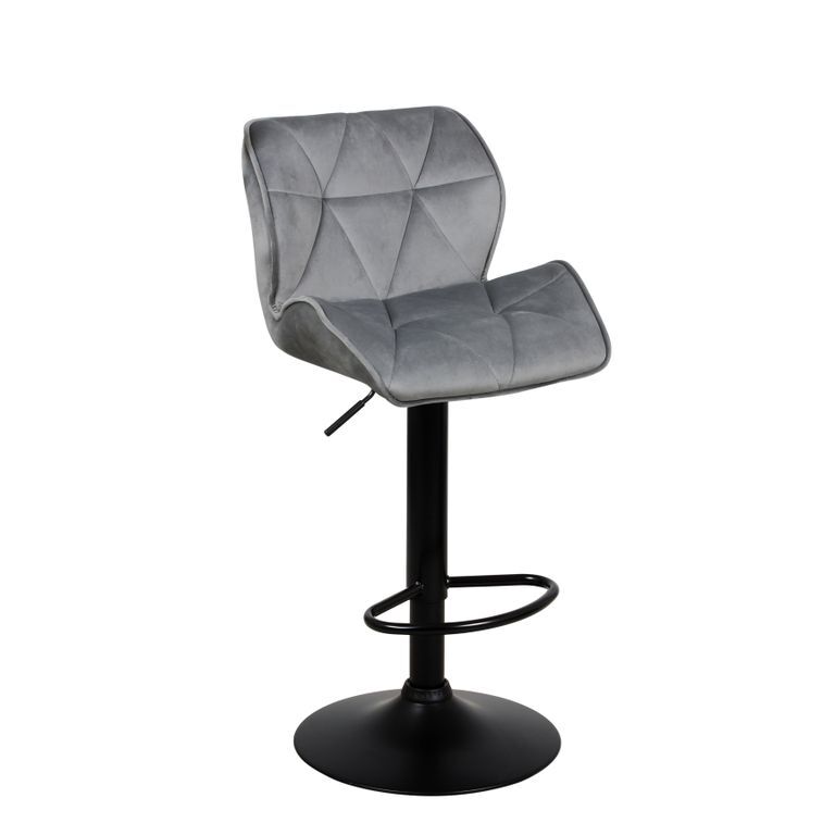 Барный стул Империя стульев КРИСТАЛЛ WX-2583 grey, черный/серый