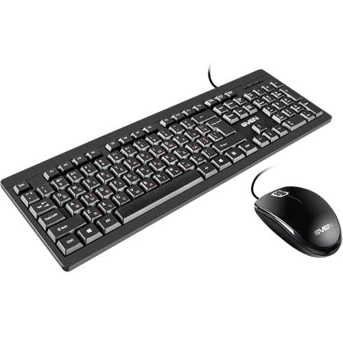 Клавиатура и мышь Sven KB-S320C black (SV-020613)