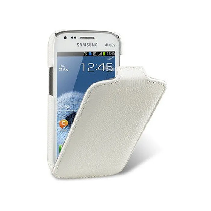 Кожаный чехол Melkco Jacka Type для Samsung Galaxy S3 Mini GT-I8190 белый