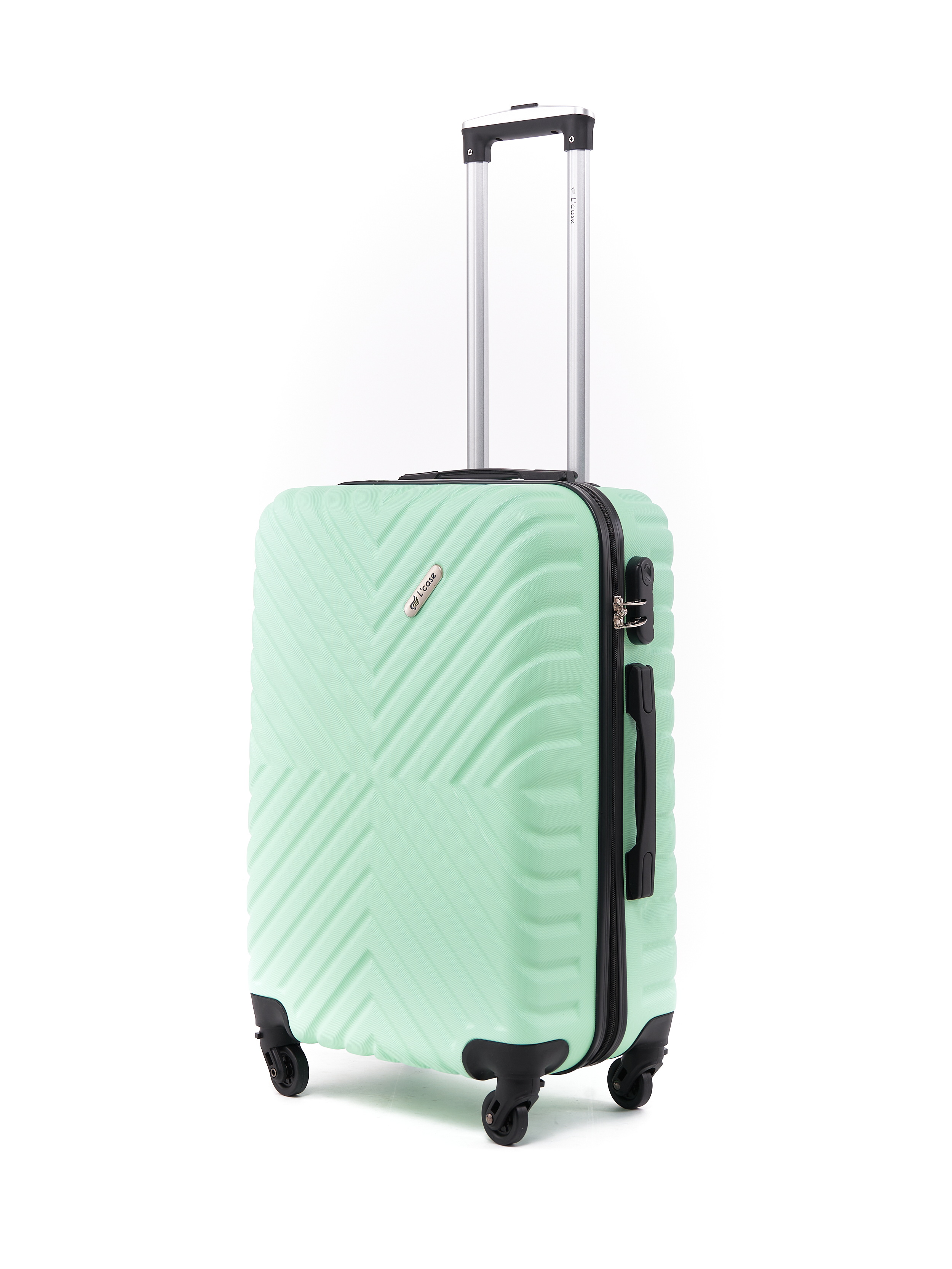 Чемодан женский L'Case New Delhi мятный, 60Х37Х22 см
