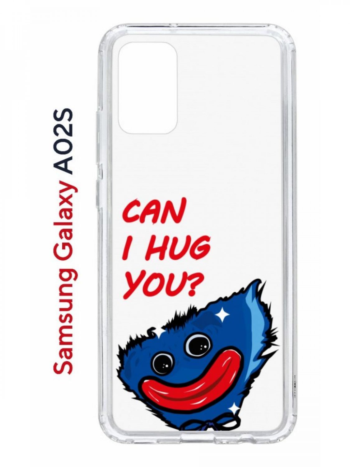 Чехол на Samsung Galaxy A02s с принтом Kruche Print CAN I HUG YOU, противоударный бампер