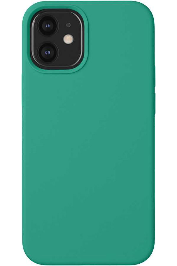Чехол DEPPA Liquid Silicone, для Apple iPhone 12 mini, зеленый