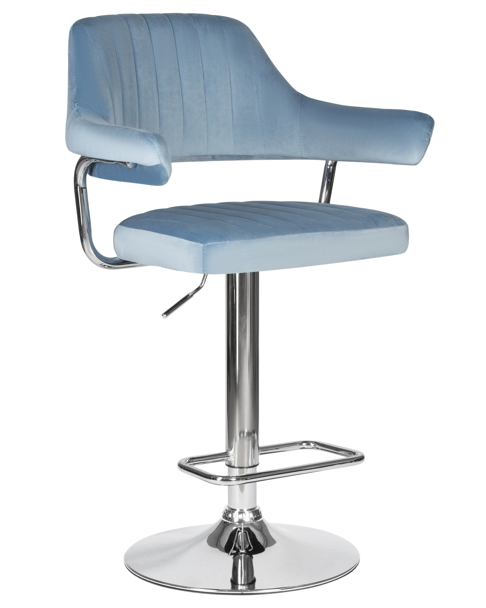 Барный стул Империя стульев CHARLY LM-5019 (MJ9-74), хром/голубой