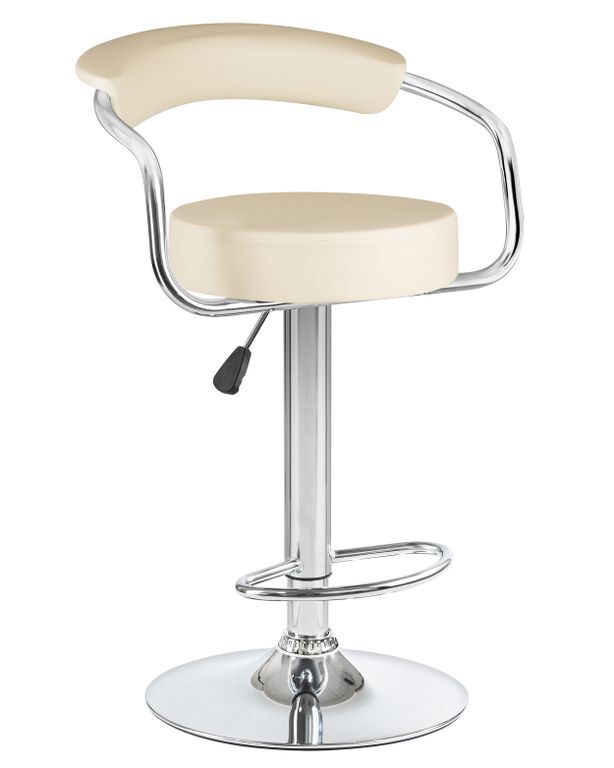 Барный стул Империя стульев MARTA LM-5013 cream, хром/кремовый
