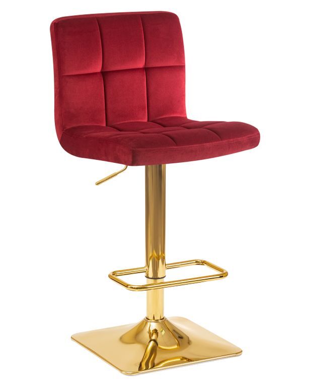 Барный стул Империя стульев GOLDIE LM-5016 bordo, золотой/бордовый