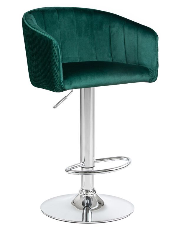 Барный стул Империя стульев DARCY LM-5025 green, хром/зеленый