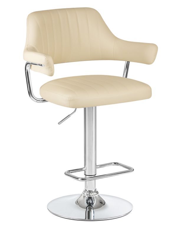 Барный стул Империя стульев CHARLY LM-5019 cream, хром/кремовый
