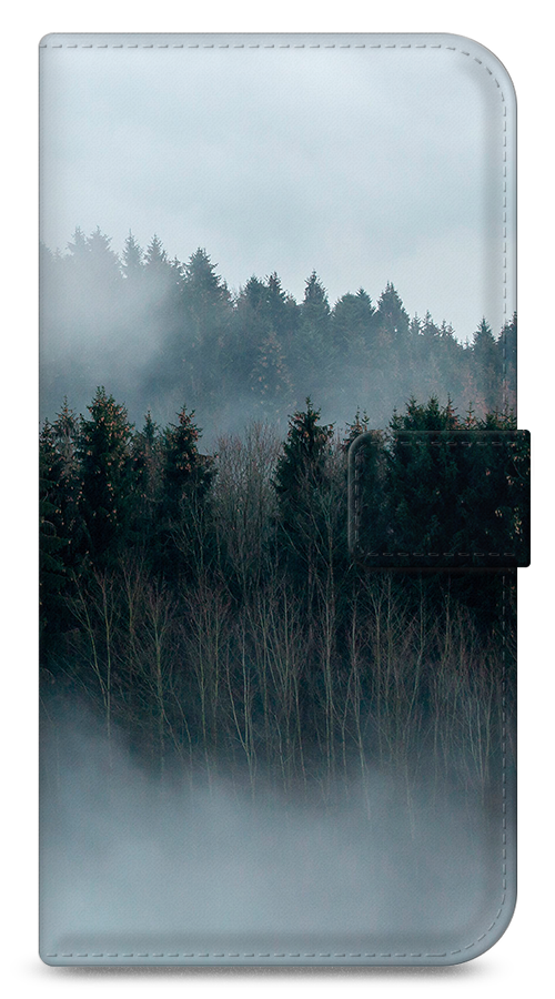 Чехол Awog на Apple iPhone XS "Лес в голубом тумане"