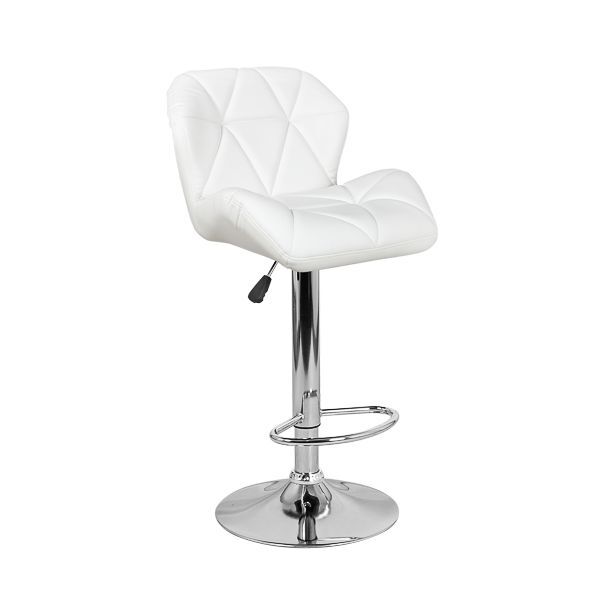 Барный стул Империя стульев Diamond WX-2582 white, хром/белый