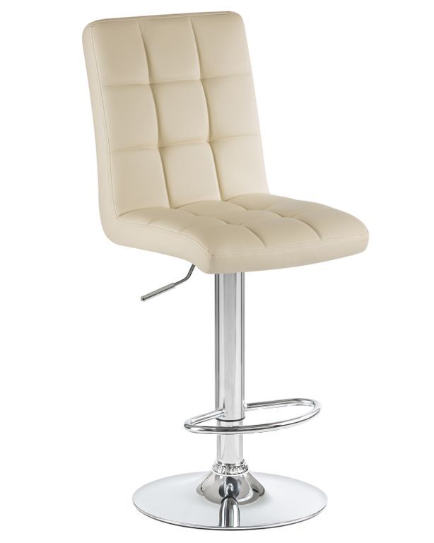 Барный стул Империя стульев Kruger-D LM-5009 cream, хром/кремовый