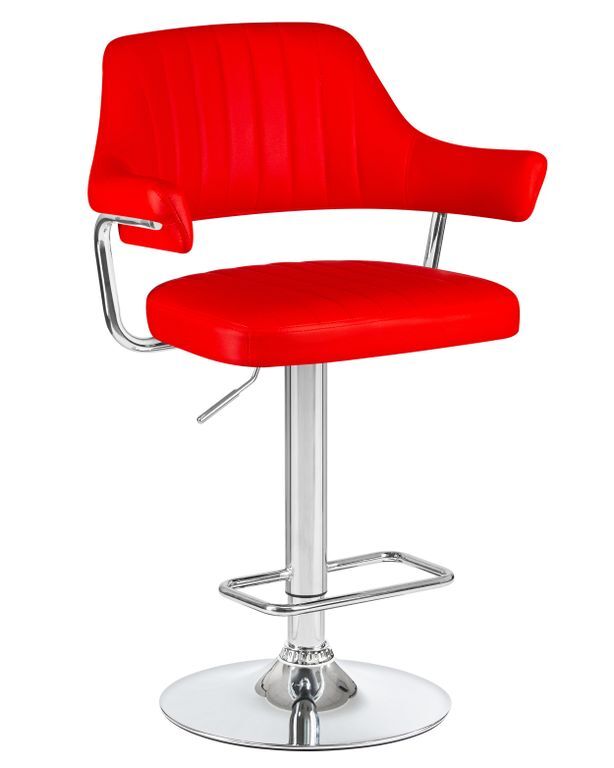 Барный стул Империя стульев CHARLY LM-5019 red, хром/красный