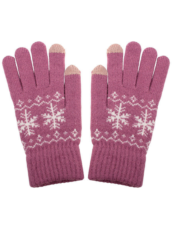 Перчатки женские Pretty Mania ZW-ANG96 сиреневые, one size