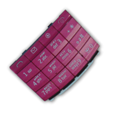 Клавиатура для Nokia X3-02 <розовый>