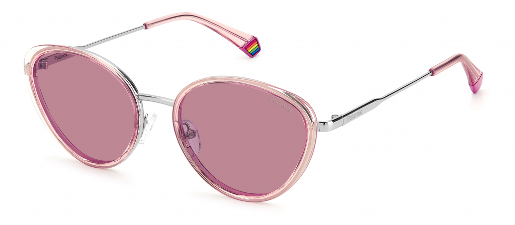 Солнцезащитные очки женские Polaroid PLD 6145/S розовые