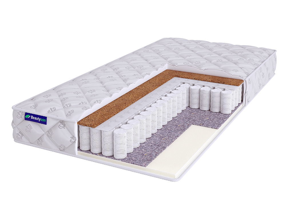 Матрас Beautyson Roll Spring Foam Cocos 1 S1200, 95х185, 17 см, беспружинный