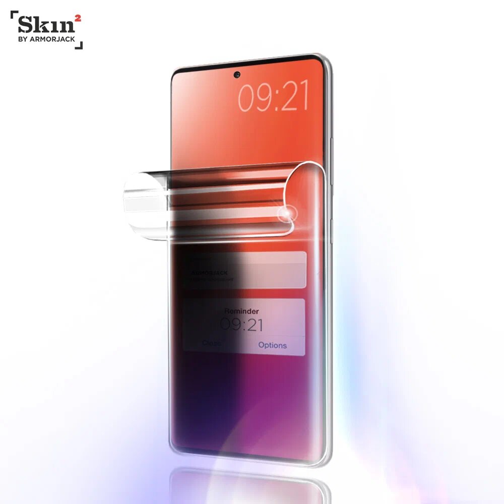 Бронепленка антишпион Skin2 на экран под чехол смартфона Realme C11