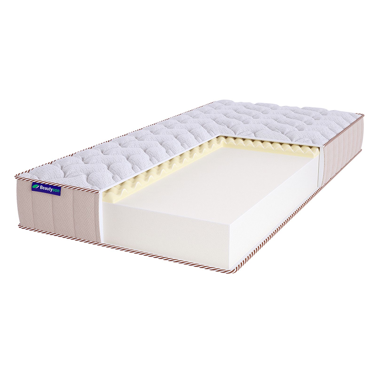 Матрас Beautyson Roll Foam Hard 14 Massage Lux, 115х160, 19 см, беспружинный