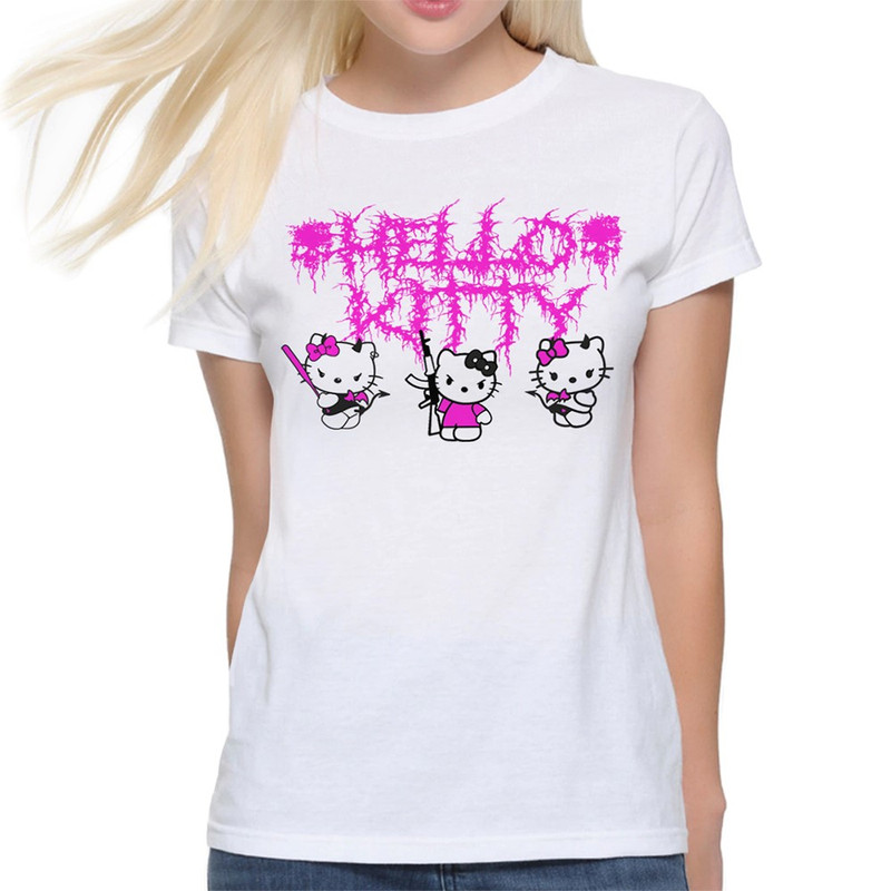 Футболка женская Design Heroes Hello Kitty - Хелло Китти HEL-654552-1 белая 3XL