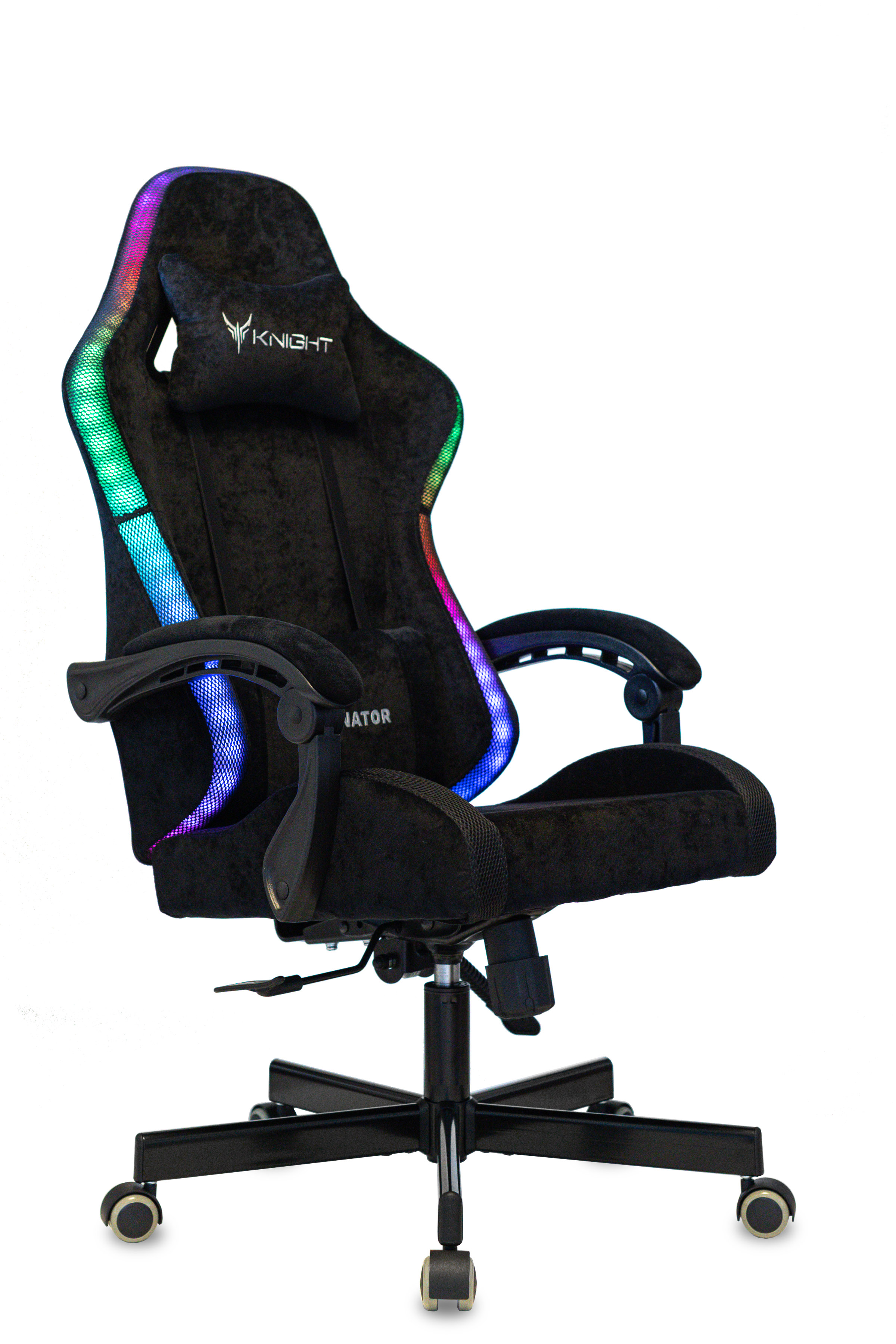 Кресло игровое Knight Terminator RGB черный