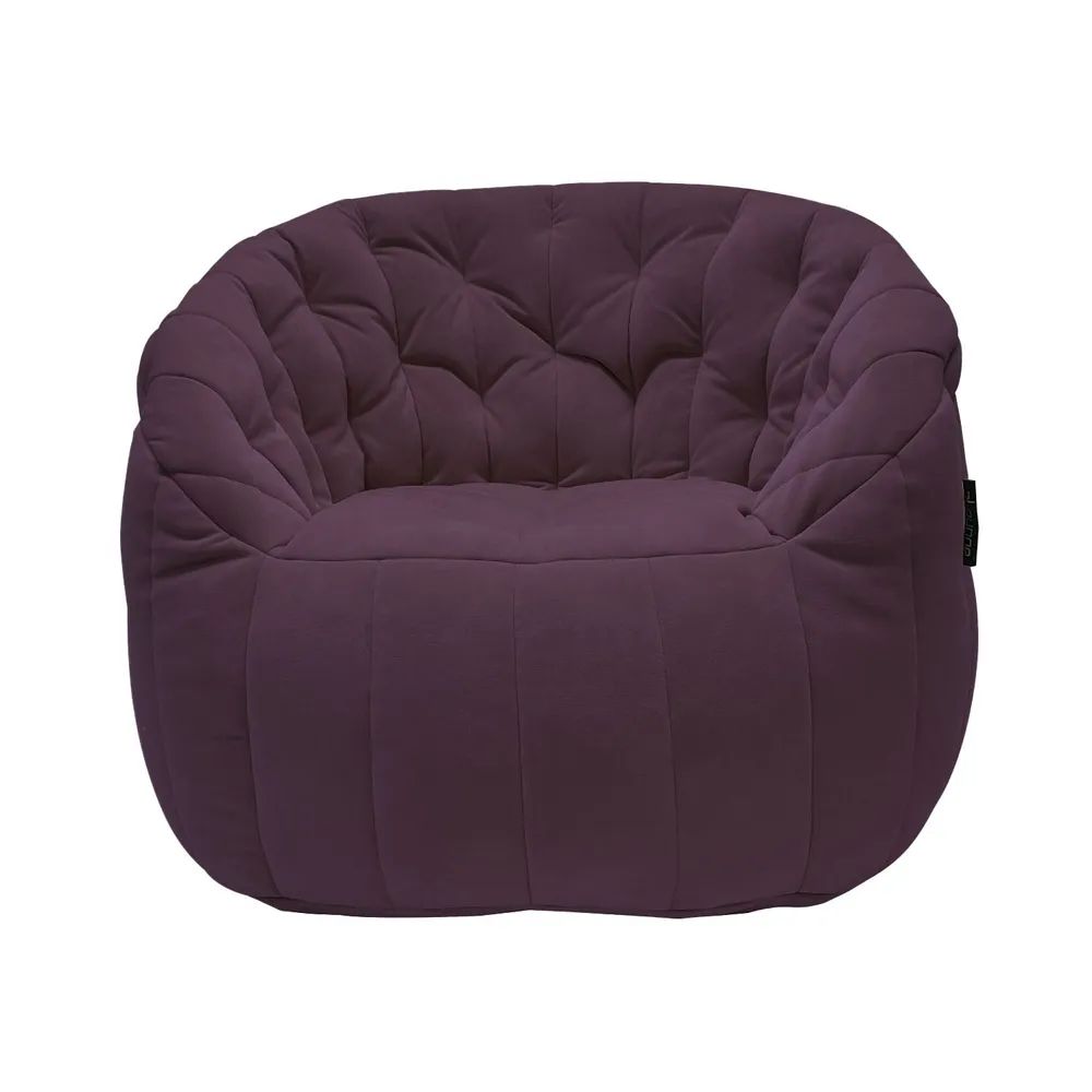 Бескаркасное кресло aLounge - Butterfly Sofa - Aubergine Dream (велюр, фиолетовый)
