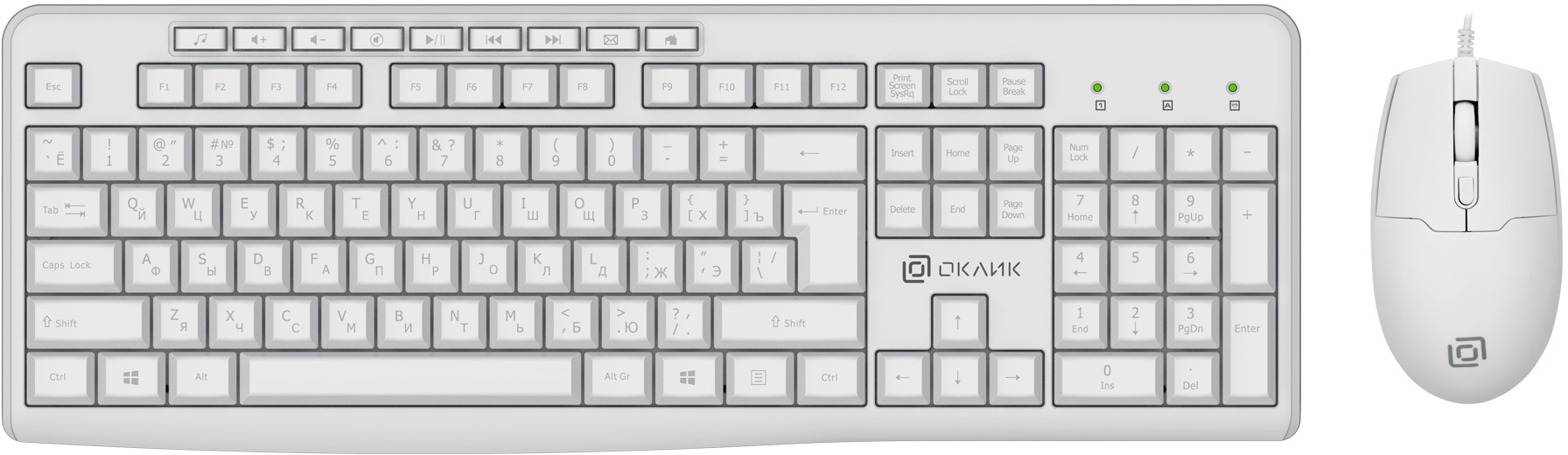 Комплект клавиатура и мышь OKLICK S650 (1875257)