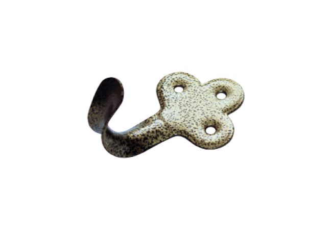 Крючок-вешалка фигурный мод.2 бронза антик (комплект 2шт)