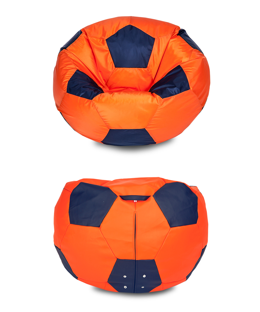 Кресло мешок Мяч Футбольный, Оранжевый