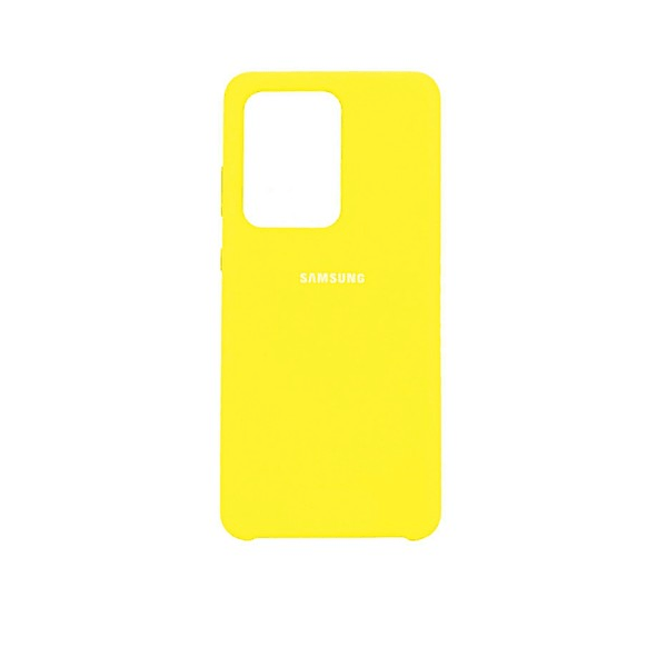 Чехол Samsung Note 20 Silicone Cover желтый