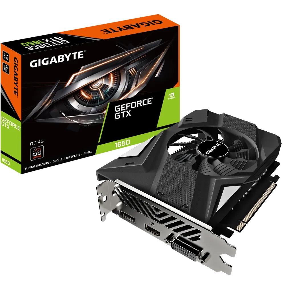 Видеокарта GIGABYTE NVIDIA GeForce GTX 1650 D6 OC rev. 2.0