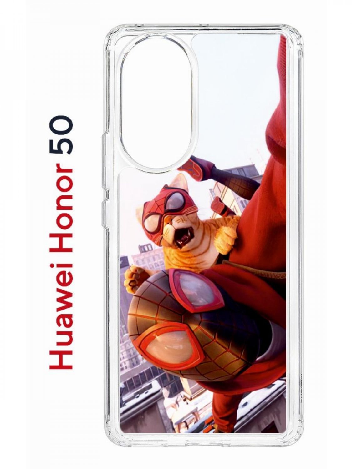 Чехол на Honor 50, Huawei Nova 9 Kruche Print Человек паук, противоударный бампер