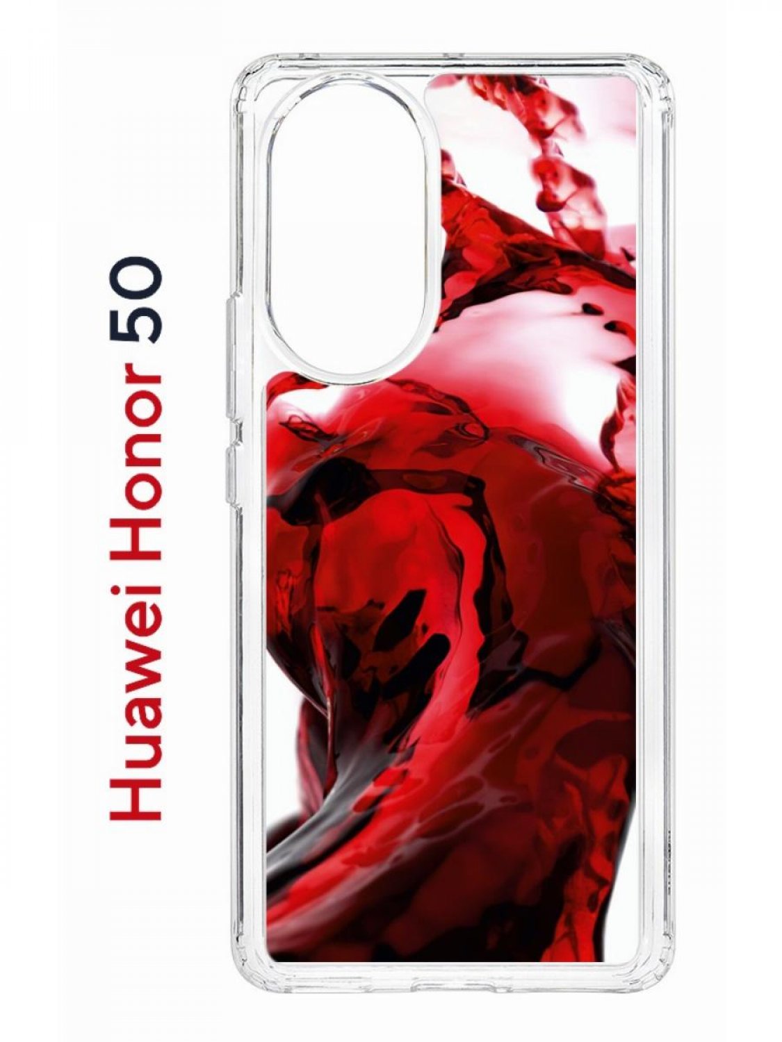 Чехол на Honor 50, Huawei Nova 9 с принтом Kruche Print Вино, противоударный бампер