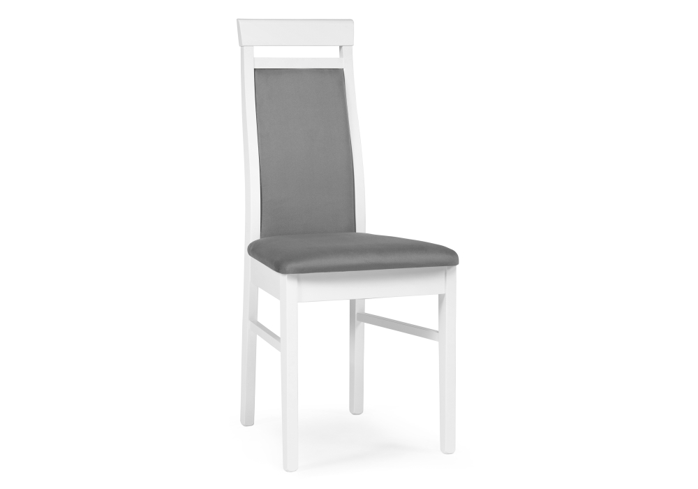 Деревянный стул Woodville Амиата Серый/Белый