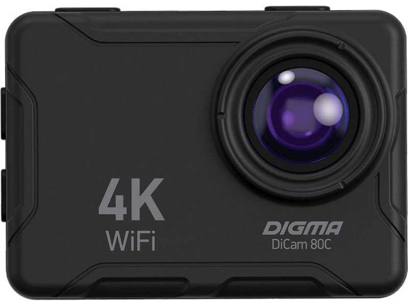 Экшн-камера DIGMA DiCam 80C Black