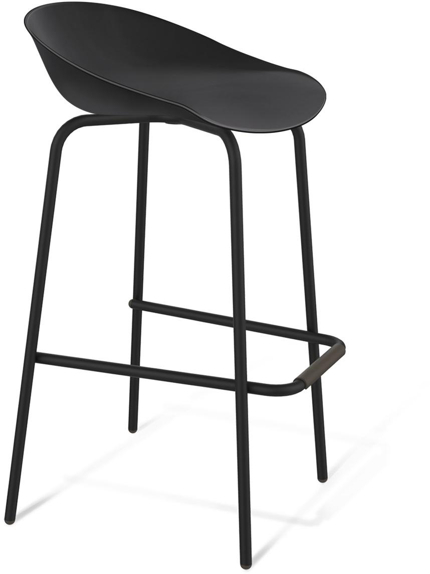 Барный стул Sheffilton SHT-ST19/S29 991243, черный/черный муар