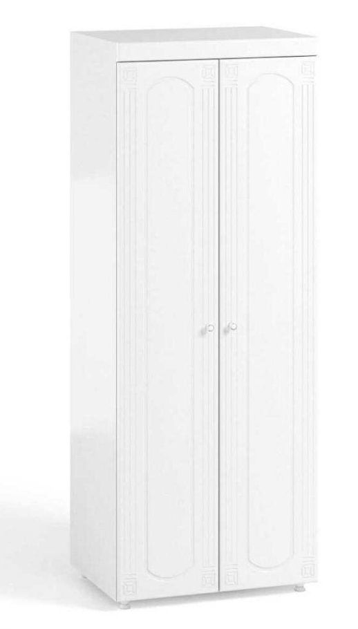 Шкаф 2дв (560) с 2 Большими глухими дверьми Катрин-К АФ-47 Афина Белое дерево
