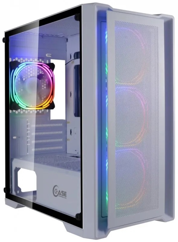Корпус компьютерный Powercase ALISIO X4W (CAXW-L4) White